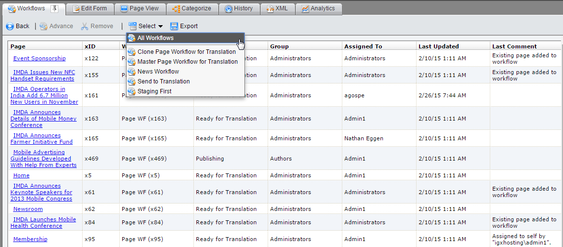 Managing Workflow with Workflow Reports